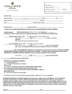 2018 Clubhouse-Pool Rental Agreement - PCMS